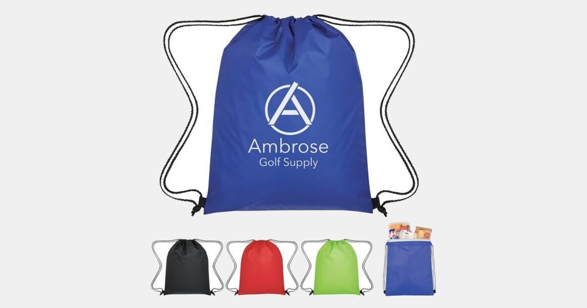 Custom Printed Drawstring Cooler Sports Pack with your logo ...
