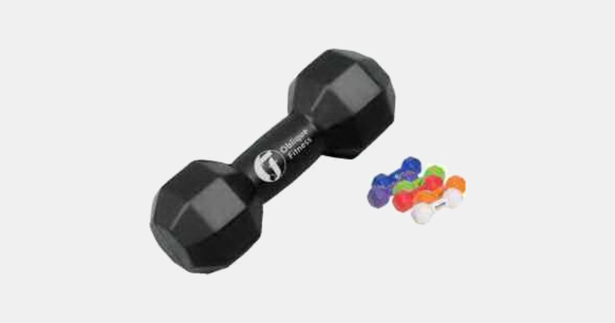 Stress Ball Dumbbell | MiniThrowBalls.com