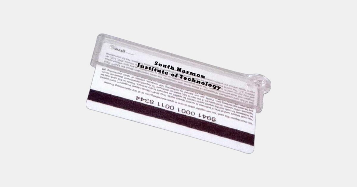 Easy Slide ID Holder with your logo | MiniThrowBalls.com