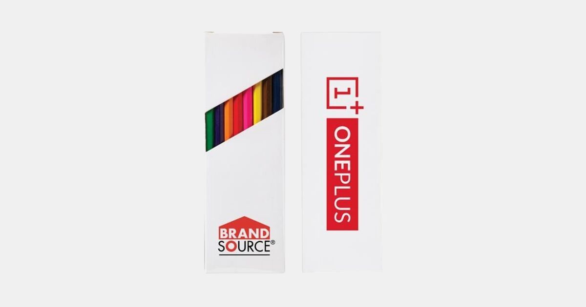 Eight-Color 7" Wooden Pencil Set in White Box with your logo ...