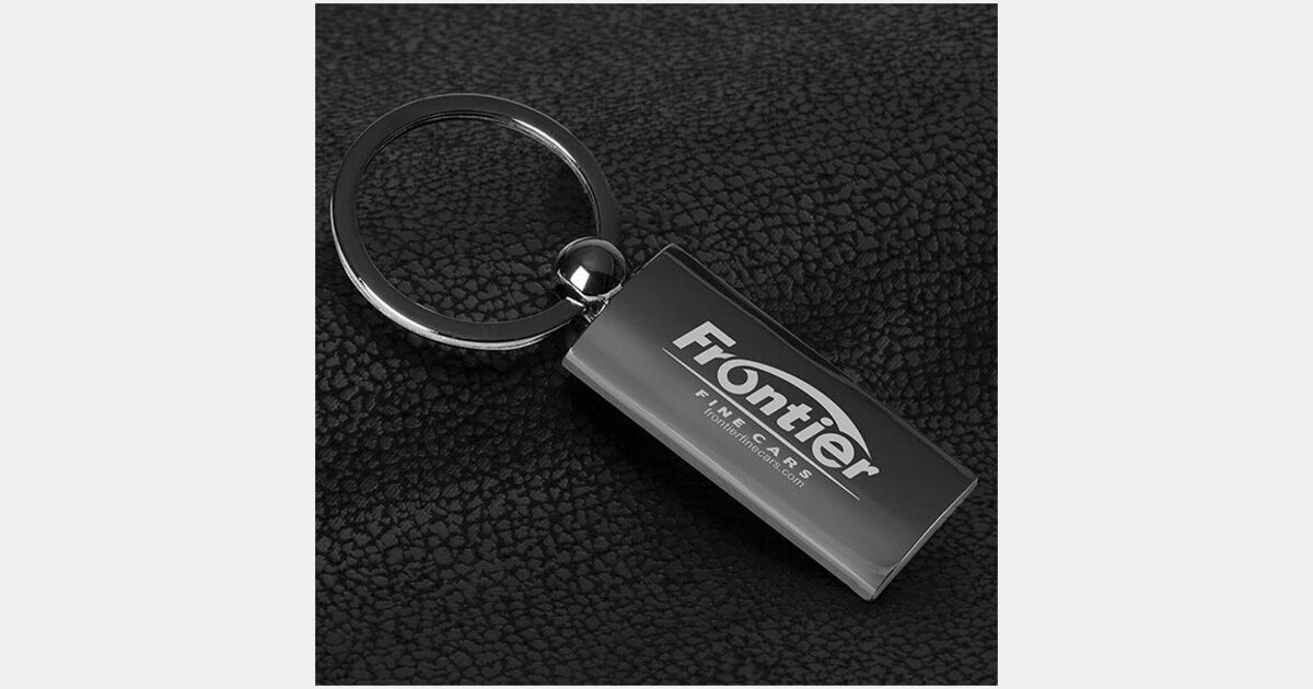 Laser Engraved Metal Keyholder | Epoch with your logo | MiniThrowBalls.com