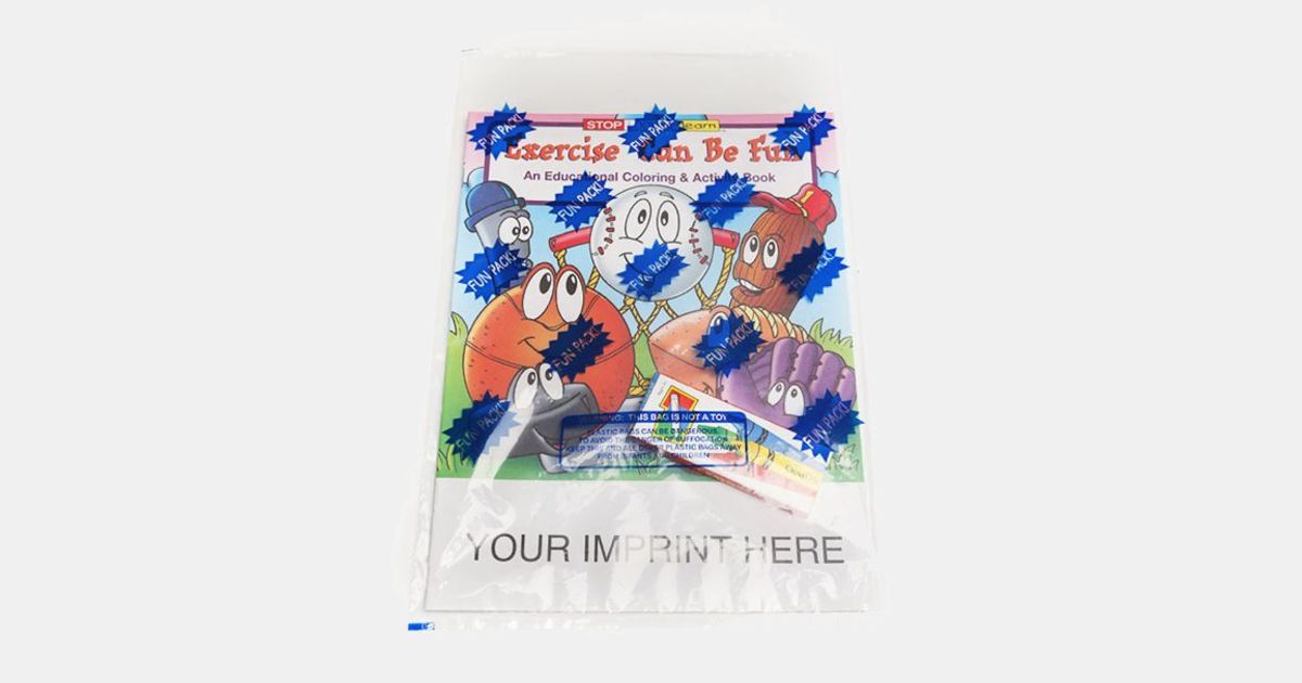 Exercise Can Be Fun Coloring And Activity Book Fun Pack USA Made with ...