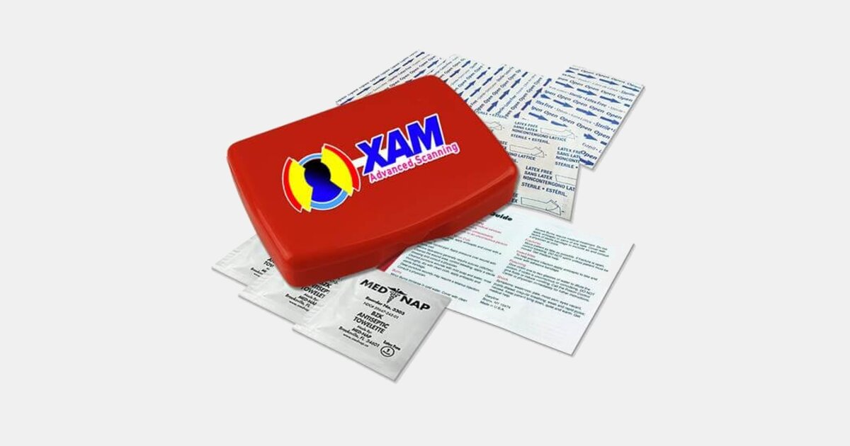 Express First Aid Kit USA Made with your logo | MiniThrowBalls.com