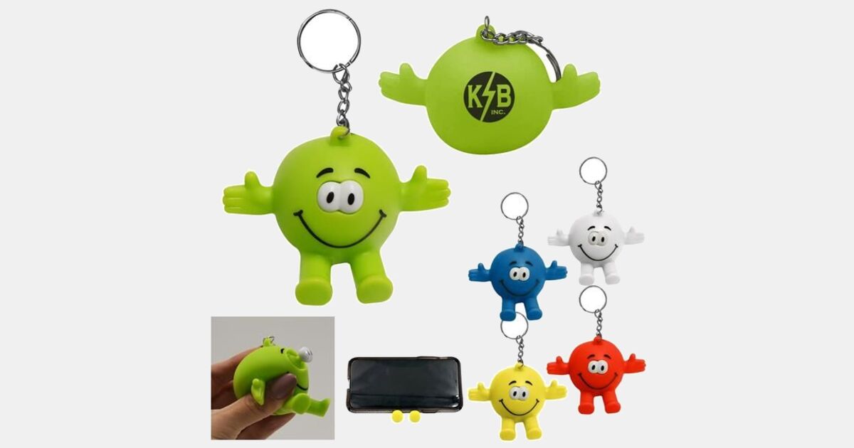 Eye Poppers Stress Reliever Key Ring Phone Stand with your logo ...