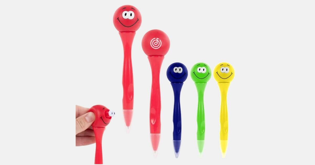 Eye Poppers Stress Reliever Pen with your logo | MiniThrowBalls.com