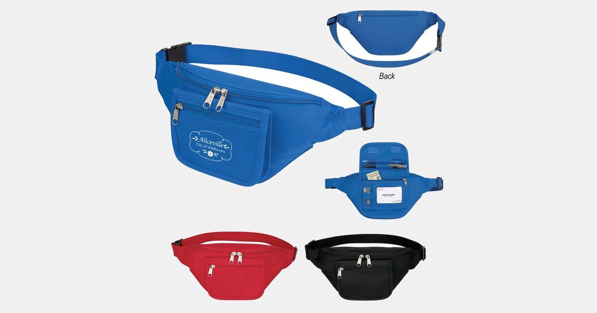 Custom Printed Fanny Pack With Organizer with your logo ...