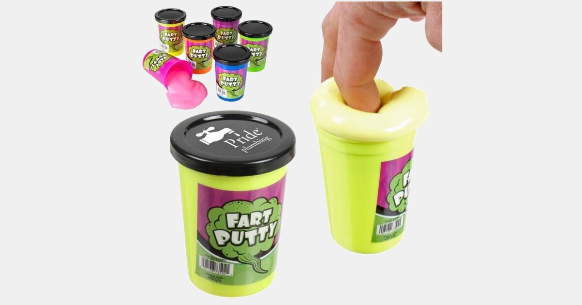 Customizable Fart Slime with your logo | MiniThrowBalls.com