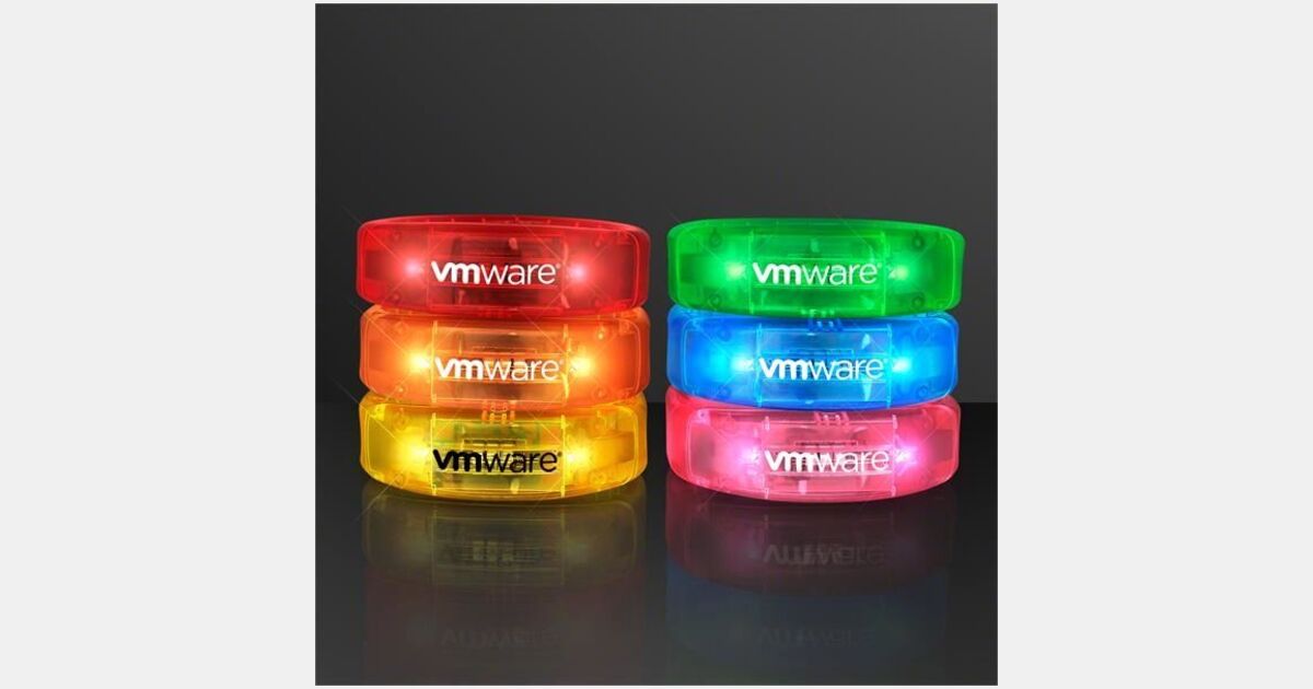 Custom Printed Fashion LED Bracelets - Assorted Colors with your logo ...