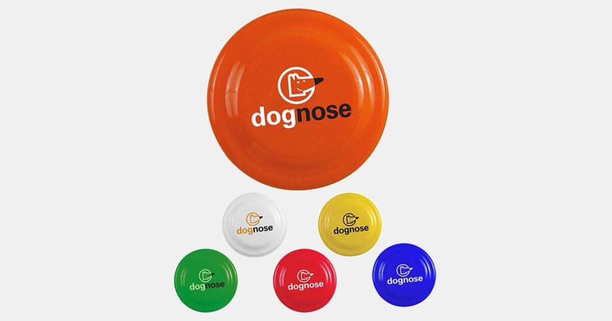 Fetch! - 7" Dog Safe Flyer USA Made with your logo | MiniThrowBalls.com