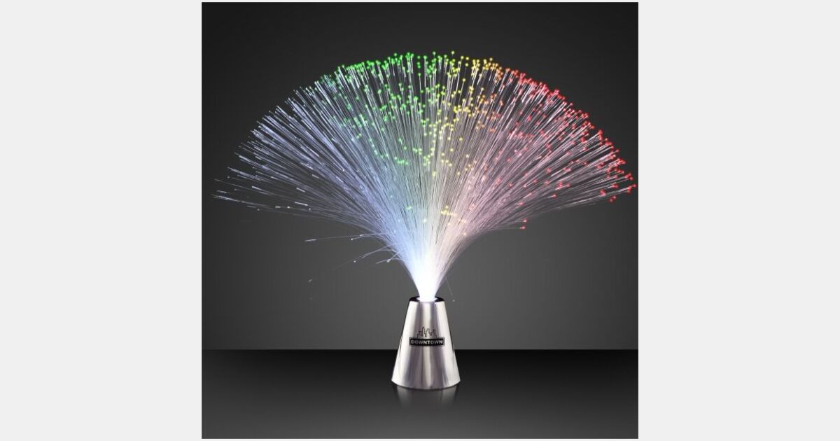 Custom Printed Fiber optic multicolor LED centerpiece with your logo ...