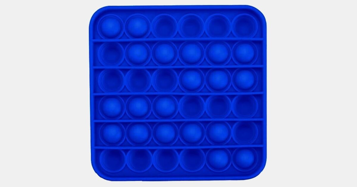 Fidget Popper Square Shaped Board with your logo | MiniThrowBalls.com