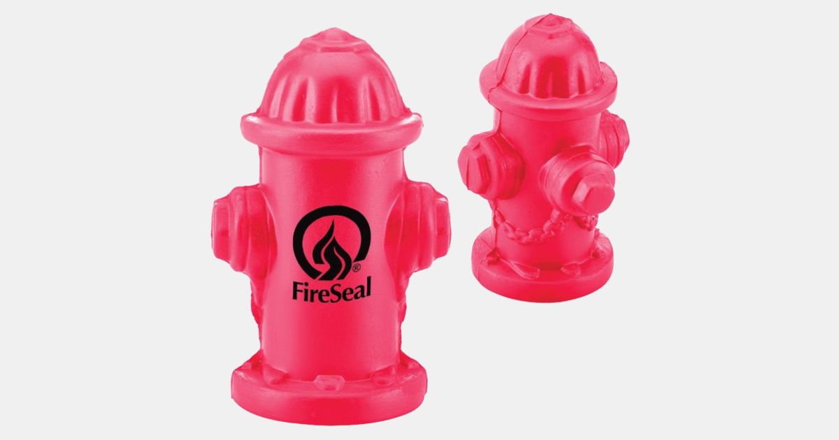 Stress Ball Fire Hydrant | MiniThrowBalls.com