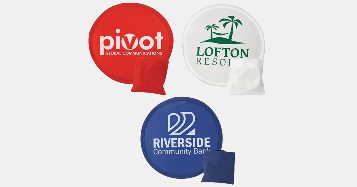 Custom Flip-Out Flyer Fan with your logo | MiniThrowBalls.com