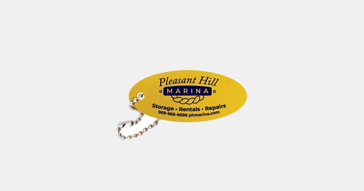 USA Made Floating Foam Key Tag with your logo | MiniThrowBalls.com