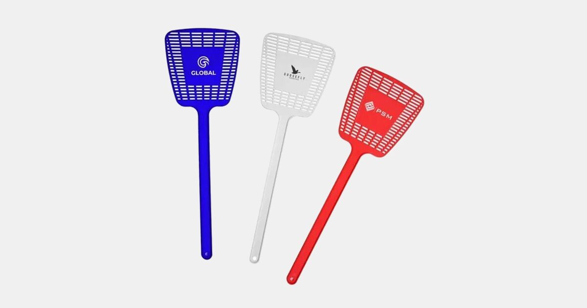 Custom Printed Fly Swatter with your logo | MiniThrowBalls.com