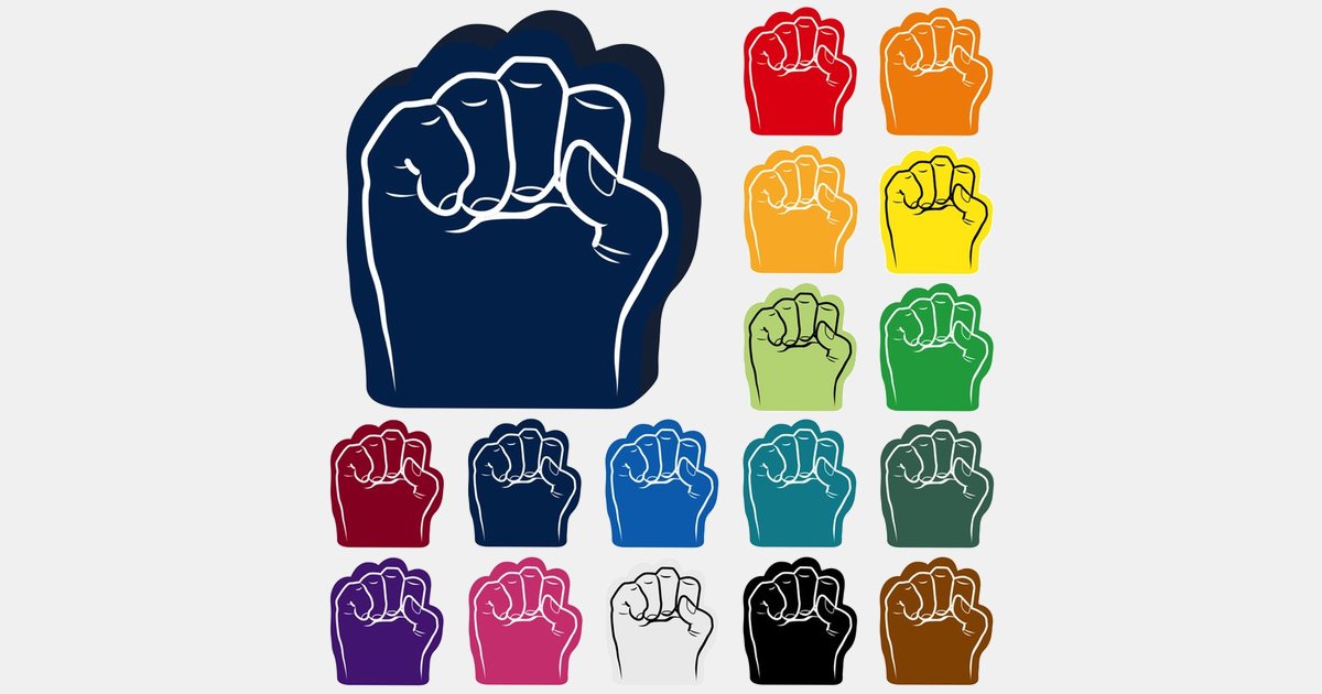 Foam Fist Hand with your logo | MiniThrowBalls.com