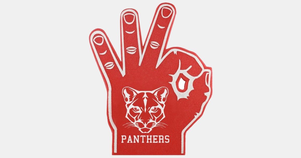 Foam Ok Hand with your logo | MiniThrowBalls.com