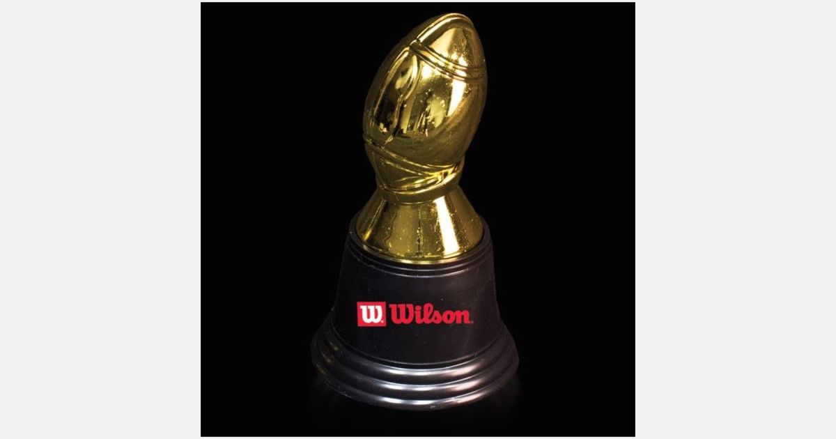 Award - Custom Imprinted Football Award Statue | MiniThrowBalls.com