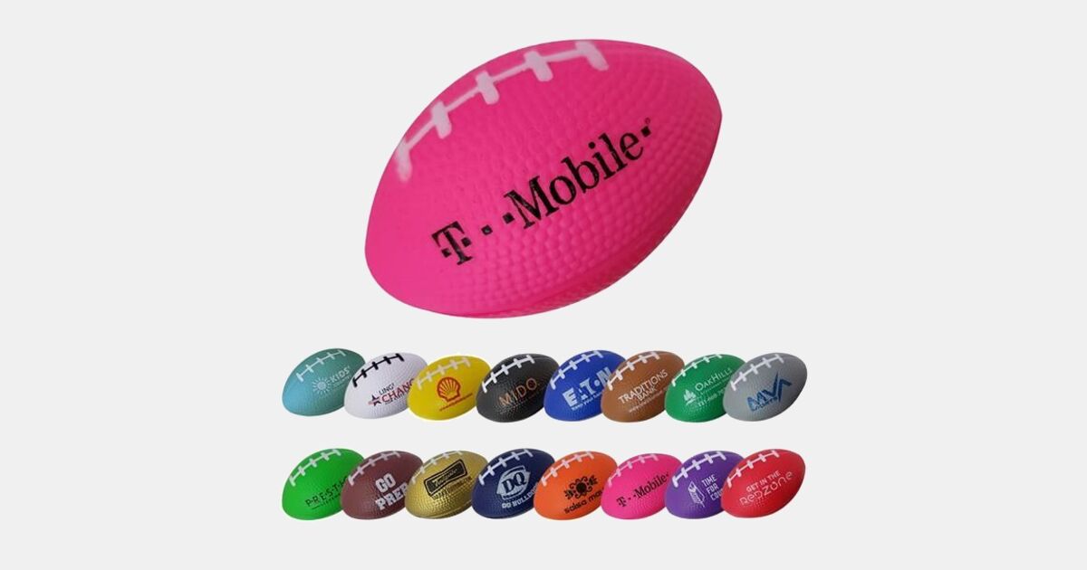 Promotional Stress Footballs 3" - Add your brand and logo with your ...