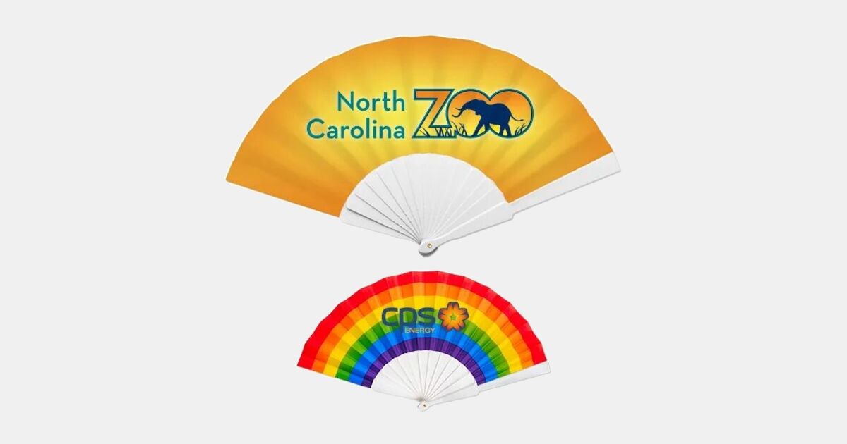 Custom Imprinted Folding Hand Fan Full Color with your logo ...