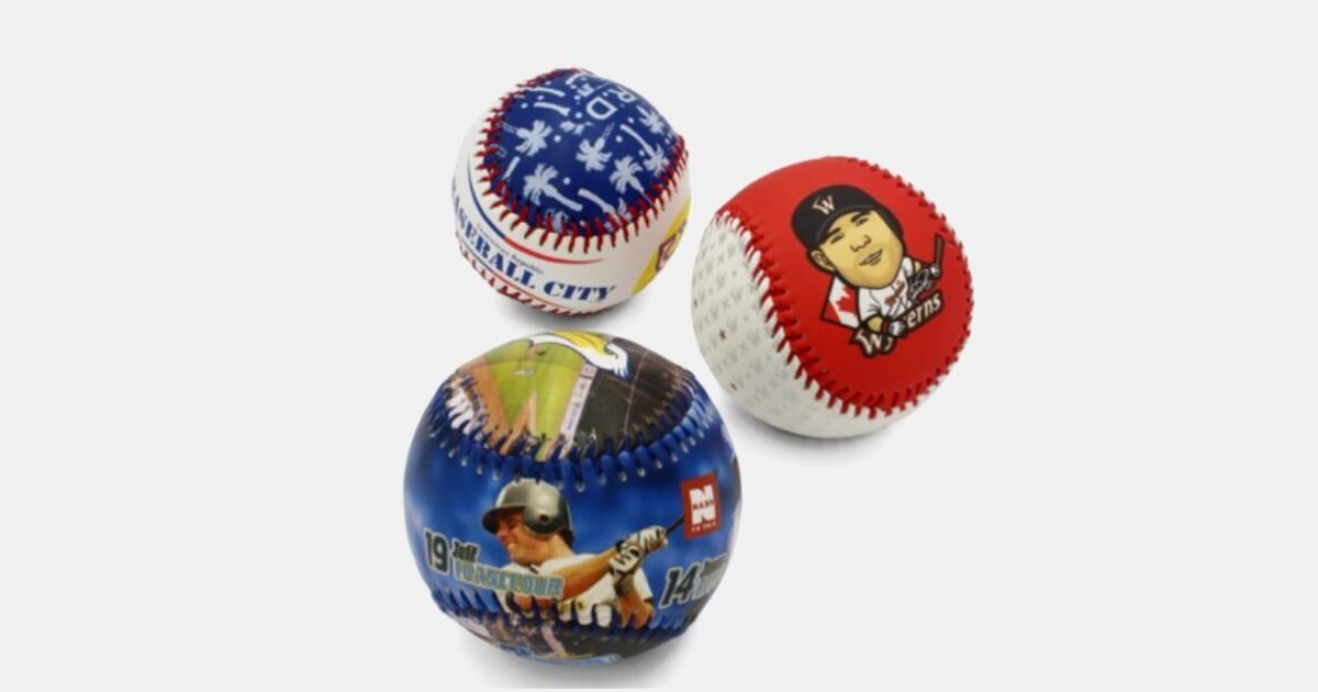 Custom Logo Full Color Full Wrap Baseball with your logo ...