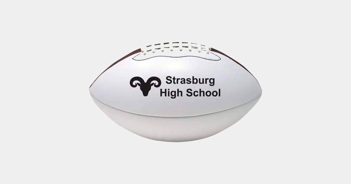 Full Size Autograph Football with your logo | MiniThrowBalls.com