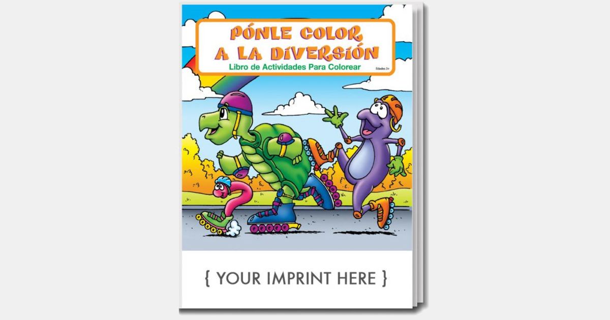 Fun To Color Spanish Coloring And Activity Book USA Made with your logo ...