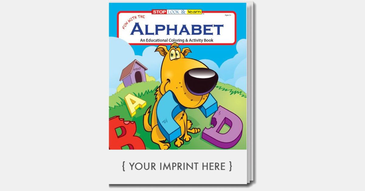 Fun With The Alphabet Coloring Book USA Made with your logo ...