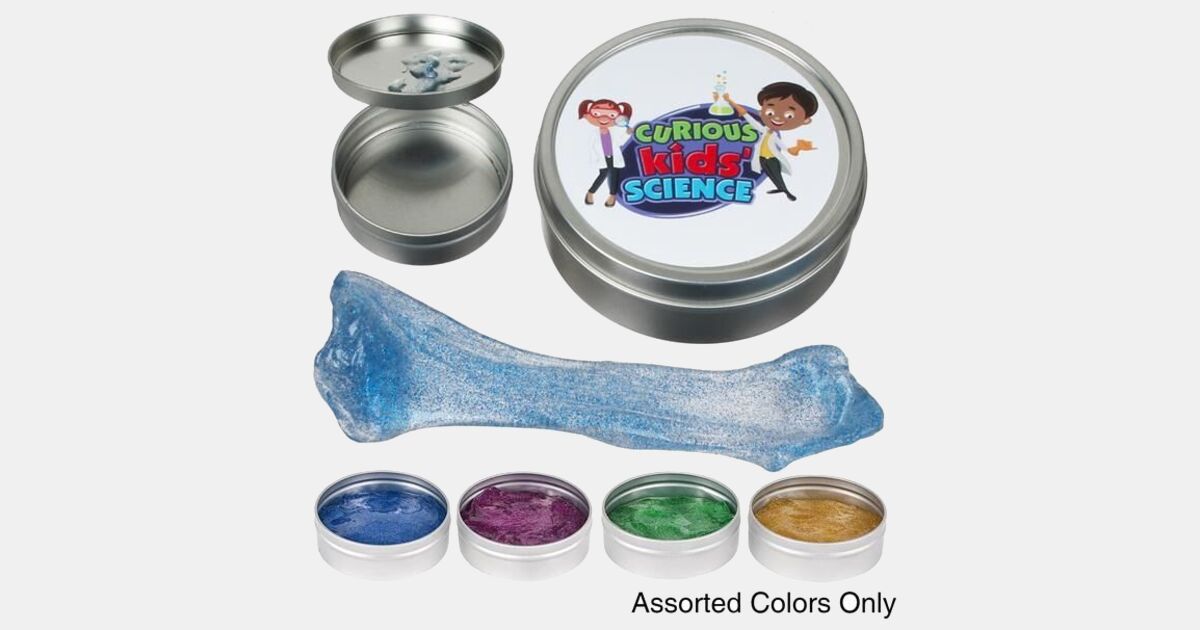 Glitter Putty with your logo | MiniThrowBalls.com