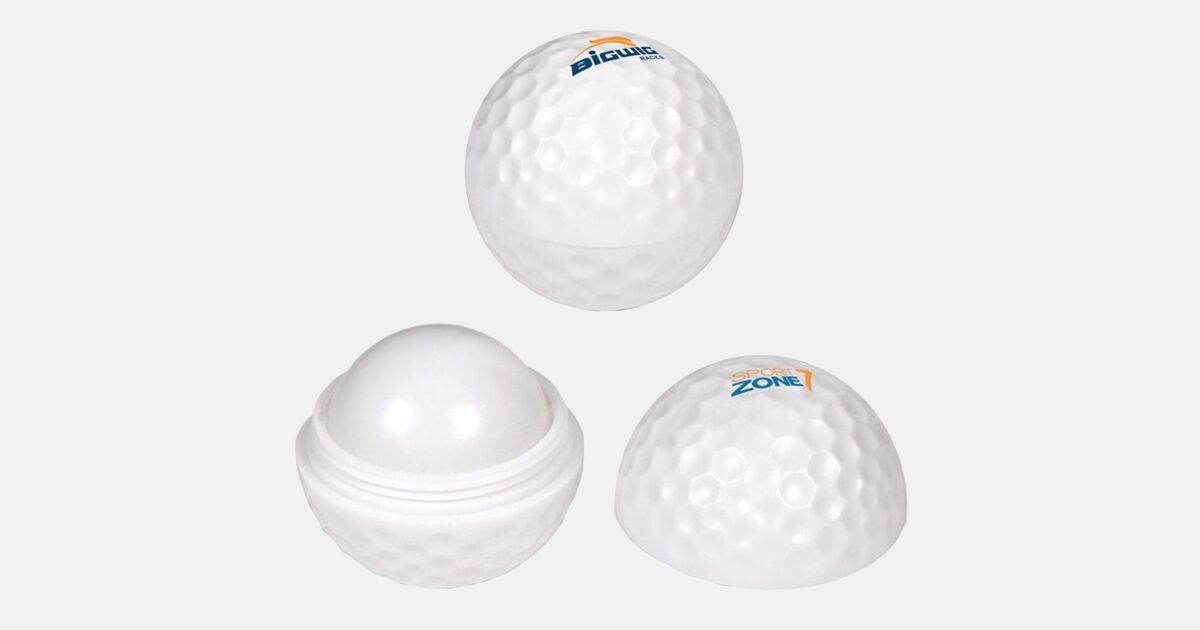 Golf Ball Lip Balm with your logo | MiniThrowBalls.com