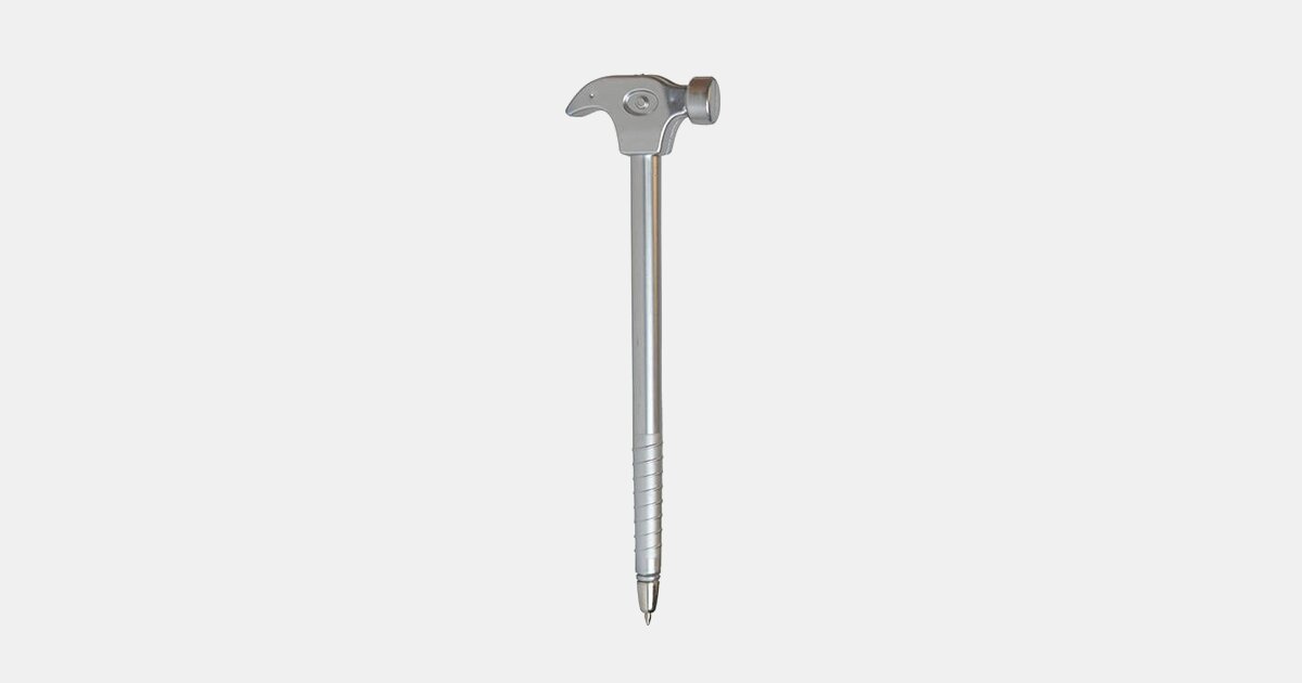 Promotional Hammer Tool Ballpoint Pen with your logo | MiniThrowBalls.com