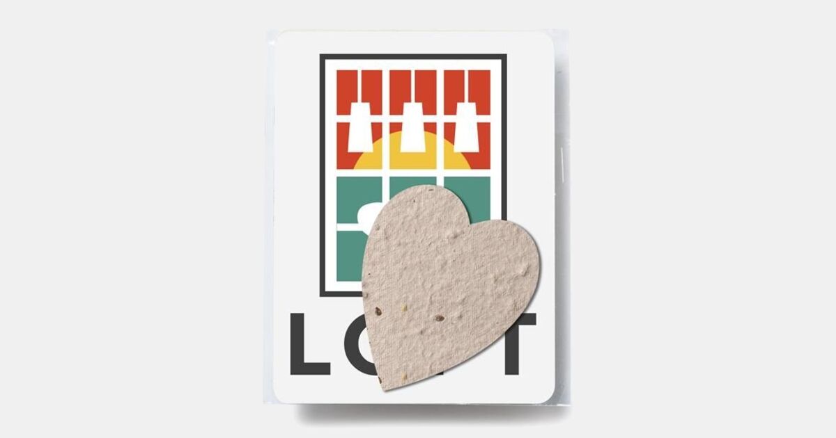 Heart Shaped Plantable Gift Pack USA Made with your logo ...