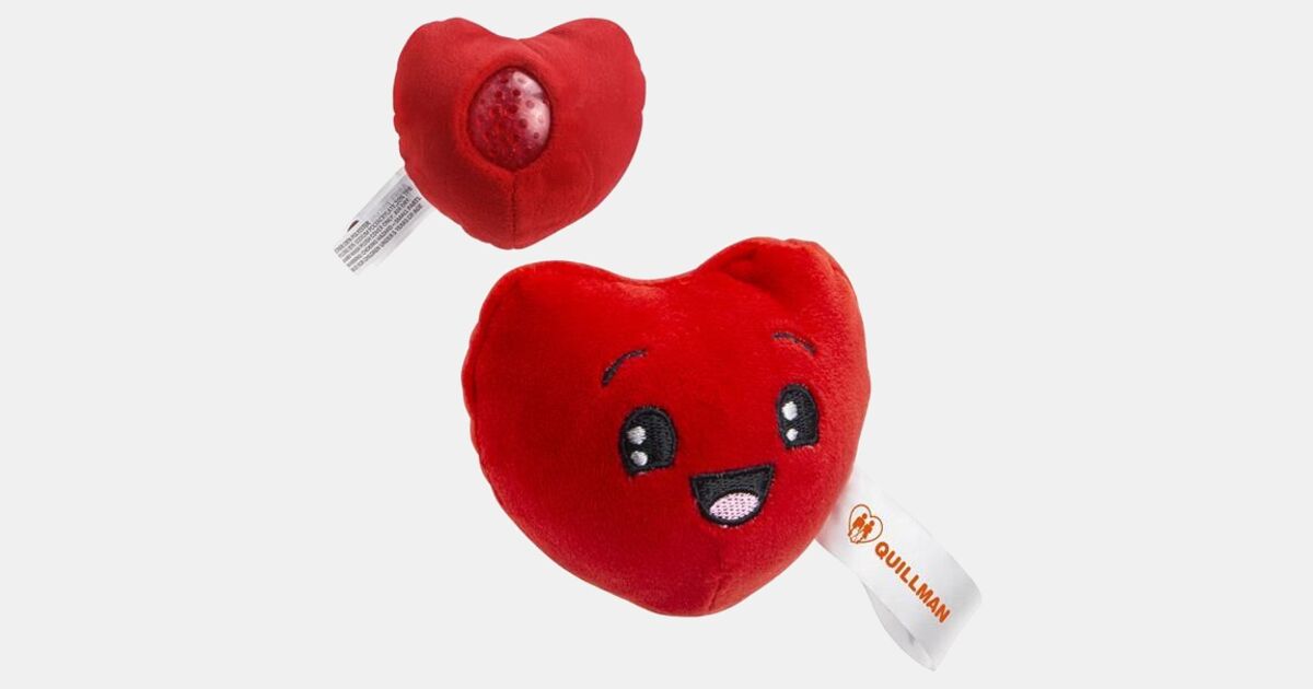 Heart Stress Buster (TM) with your logo | MiniThrowBalls.com
