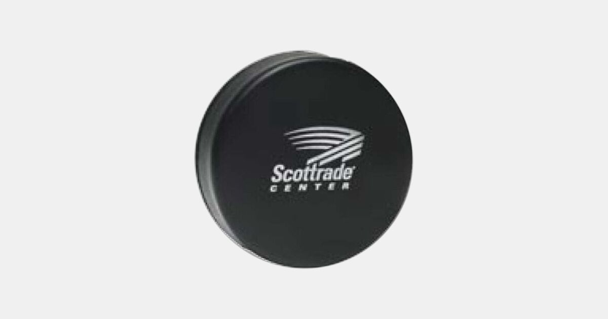 Custom Printed Foam Hockey Puck Stress Reliever with your logo ...