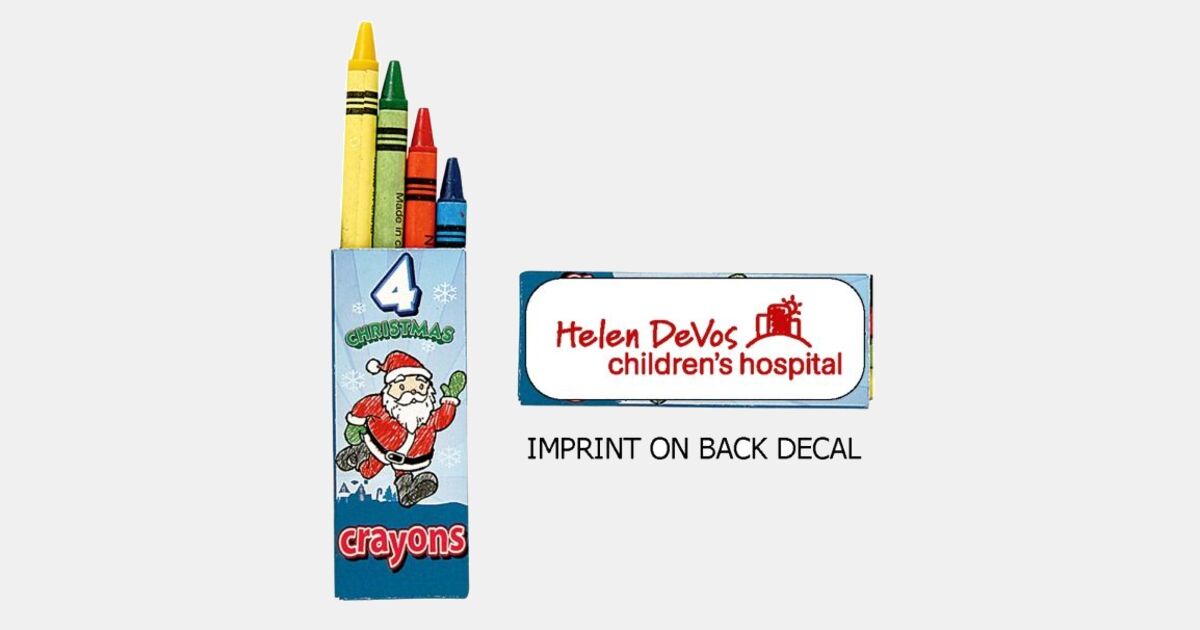 Holiday Crayons with your logo | MiniThrowBalls.com