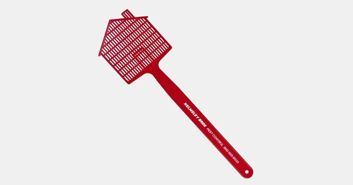 House Flyswatter USA Made with your logo | MiniThrowBalls.com