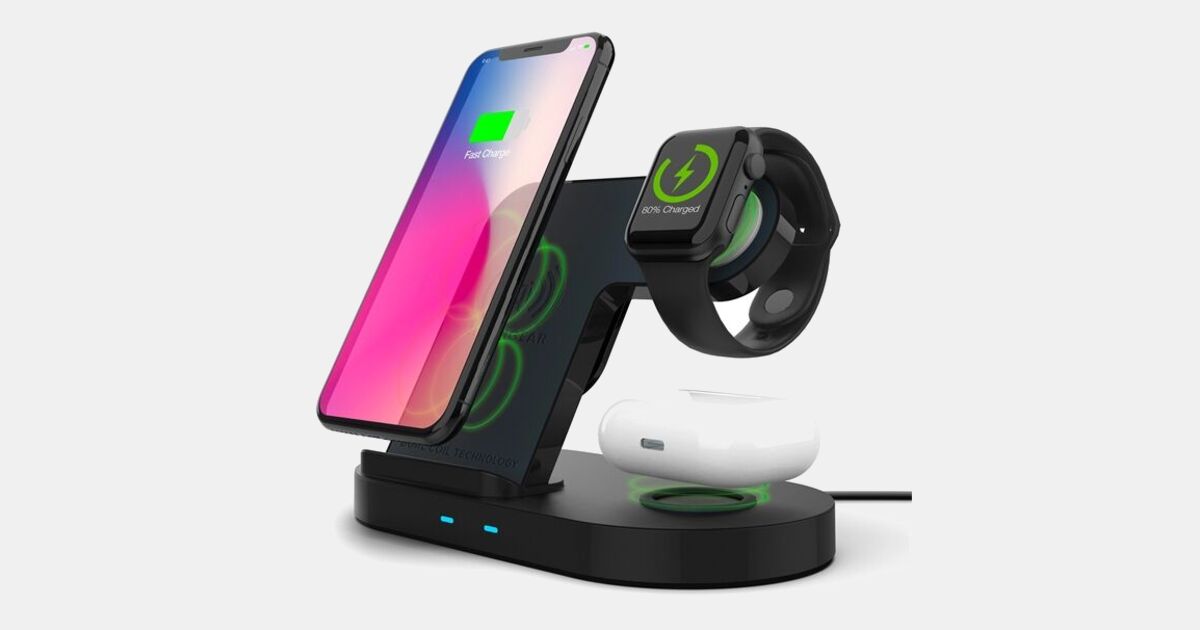 Custom Printed Hypergear 3-In-1 Wireless Charging Dock with your logo ...