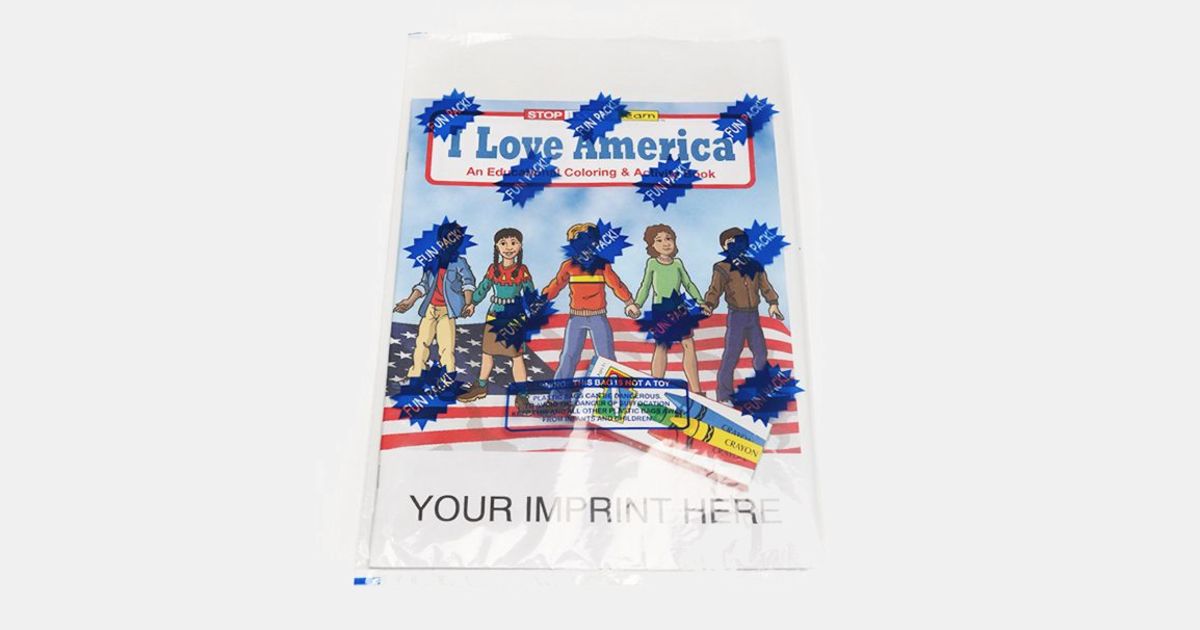 I Love America Coloring And Activity Book Fun Pack USA Made with your ...