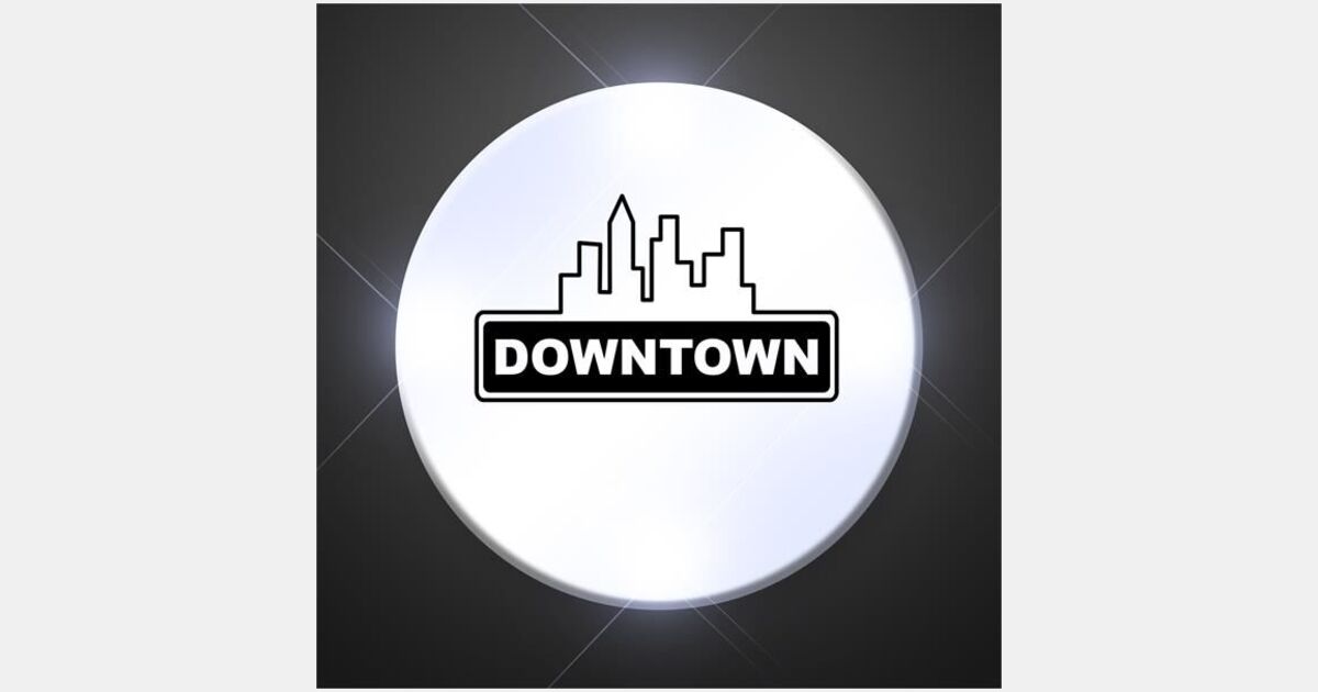 Imprintable Stock Flashing Circle Pins with your logo | MiniThrowBalls.com