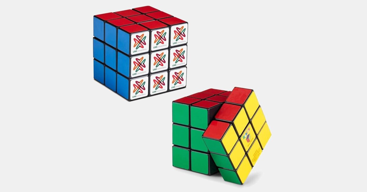 Imprinted Rubik's (R)cube - 9-Panel Full Stock Cube with your logo ...