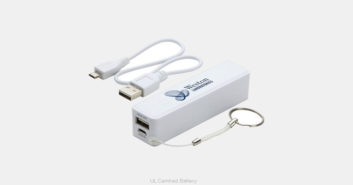 Custom In-Style - 2200mah Power Bank with your logo | MiniThrowBalls.com