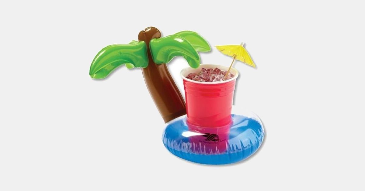 Inflatable Palm Tree Lagoon Floating Coaster with your logo ...