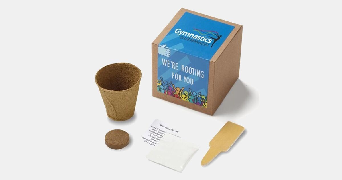 Inspirational Rooting For You Growable Seed Planter Kit with your logo ...