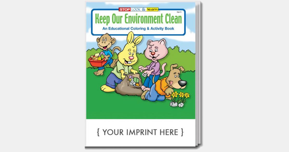 Keep Our Environment Clean Coloring And Activity Book USA Made with ...