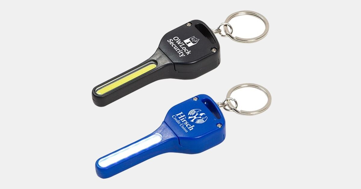 Marketing Key Cob Safety Light with your logo | MiniThrowBalls.com