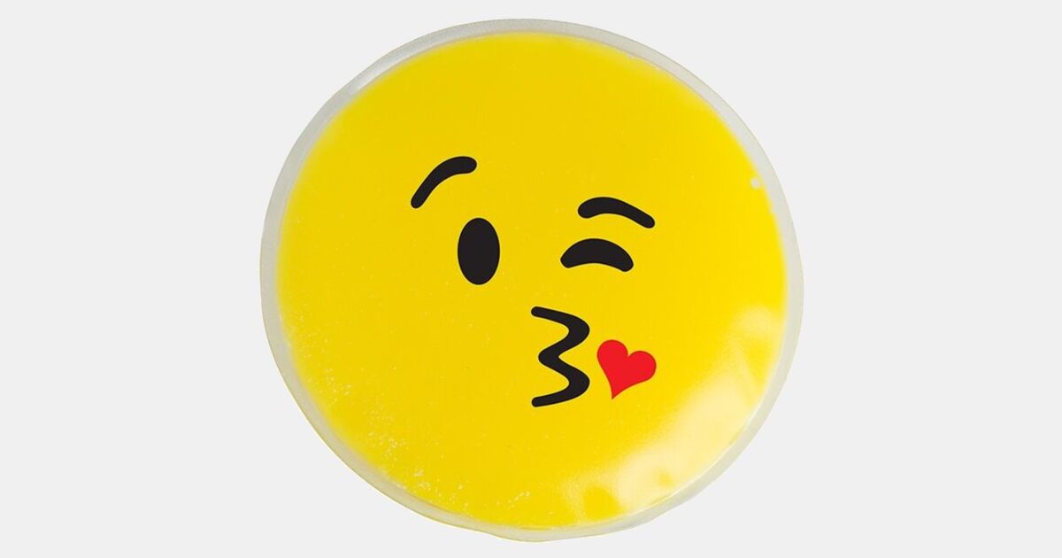 Promotional Kiss Emoji Chill Patch with your logo | MiniThrowBalls.com