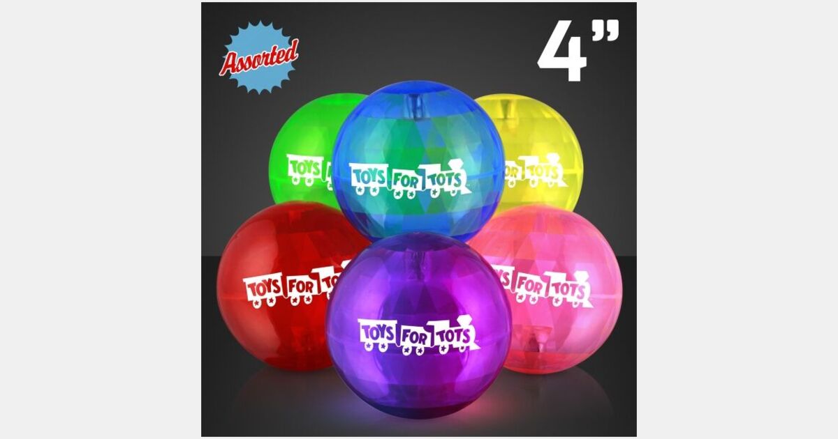 Custom Printed Large Light-up Bouncy Ball with your logo ...
