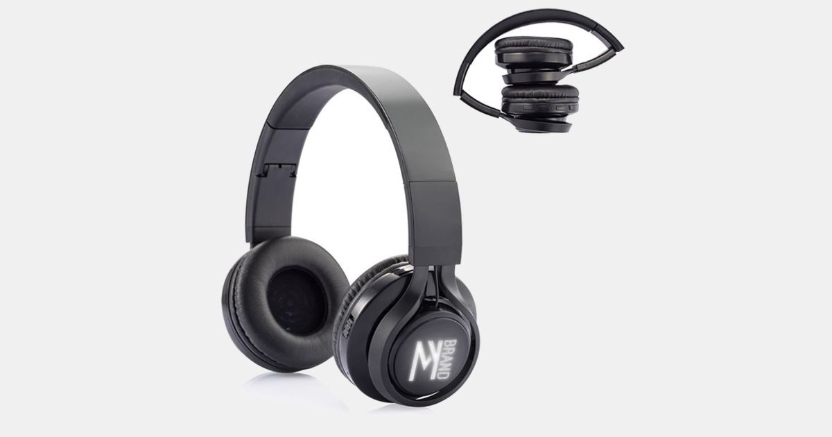 Custom LED Light-Up-Your-Logo Bluetooth (R) Headset with your logo ...