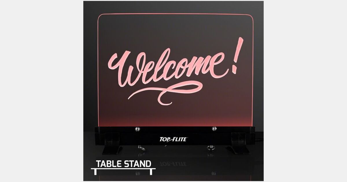 LED Lighting Write-On Board Sign with your logo | MiniThrowBalls.com