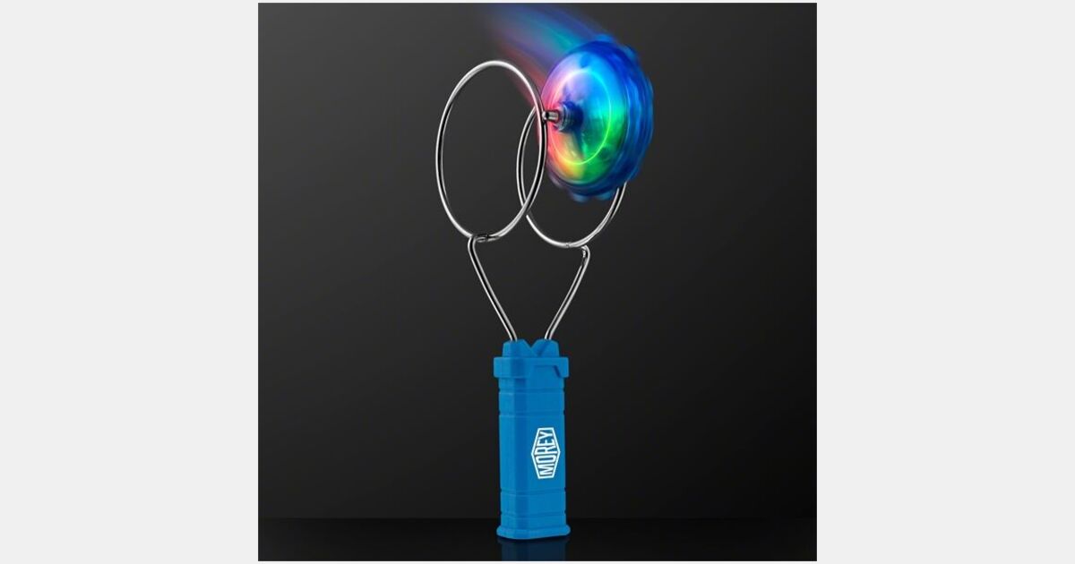 LED Magnetic Gyro Wheel, Light Spinner Toy with your logo ...